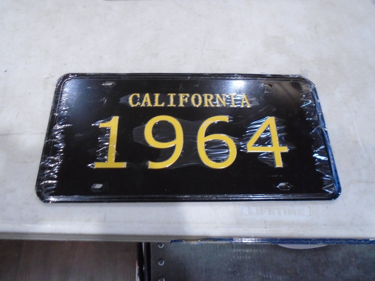 1964 LICENSE PLATE EMBOSSED FULL SIZE. – Truckman Vintage Parts